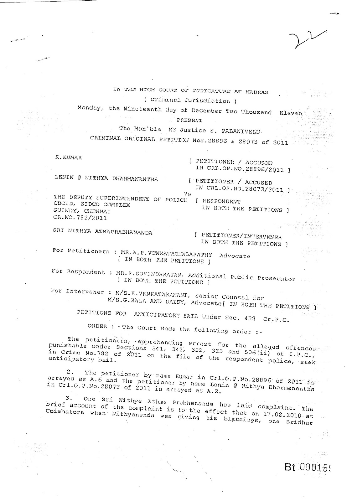 Case filed against conspirators for extortion and blackmail